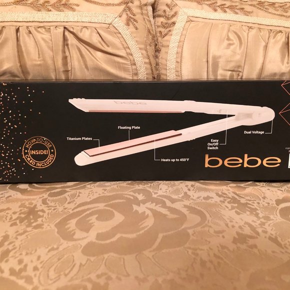 bebe | Accessories | Bebe White Rose Gold Straightener Flat Iron | Poshmark